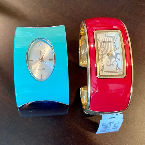 Chico's | Accessories | Nwt Chicos Bangle Watch Bundle Letitia Kambria ...